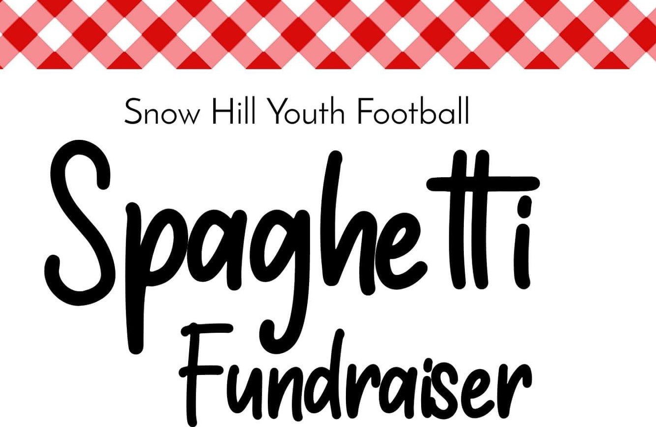 Snow Hill Youth Football Spaghetti Fundraiser | 96.5 &101.5-CTG - The ...